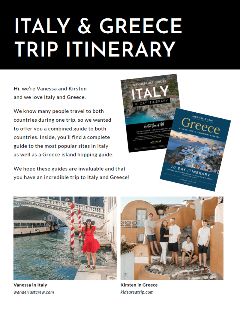 Italy and Greece Trip Combo | i Heart Italy